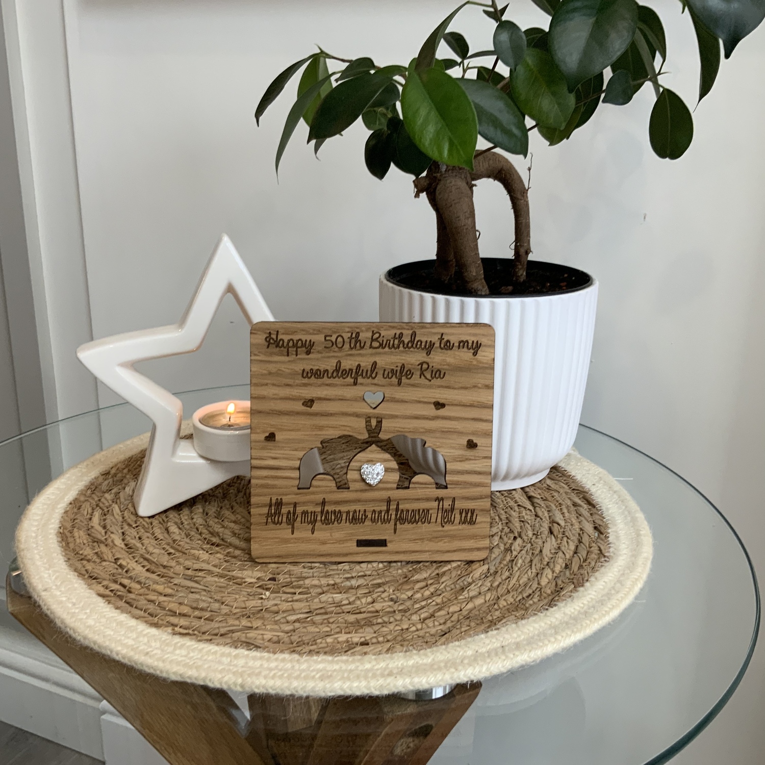 Happy birthday plaque | Crafty Monkey | Sports Medal Hangers & Displays ...