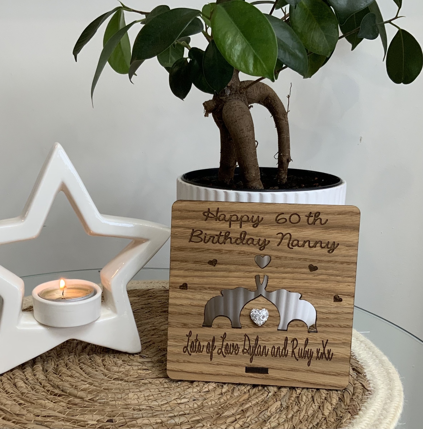 Happy birthday plaque | Crafty Monkey | Sports Medal Hangers & Displays ...