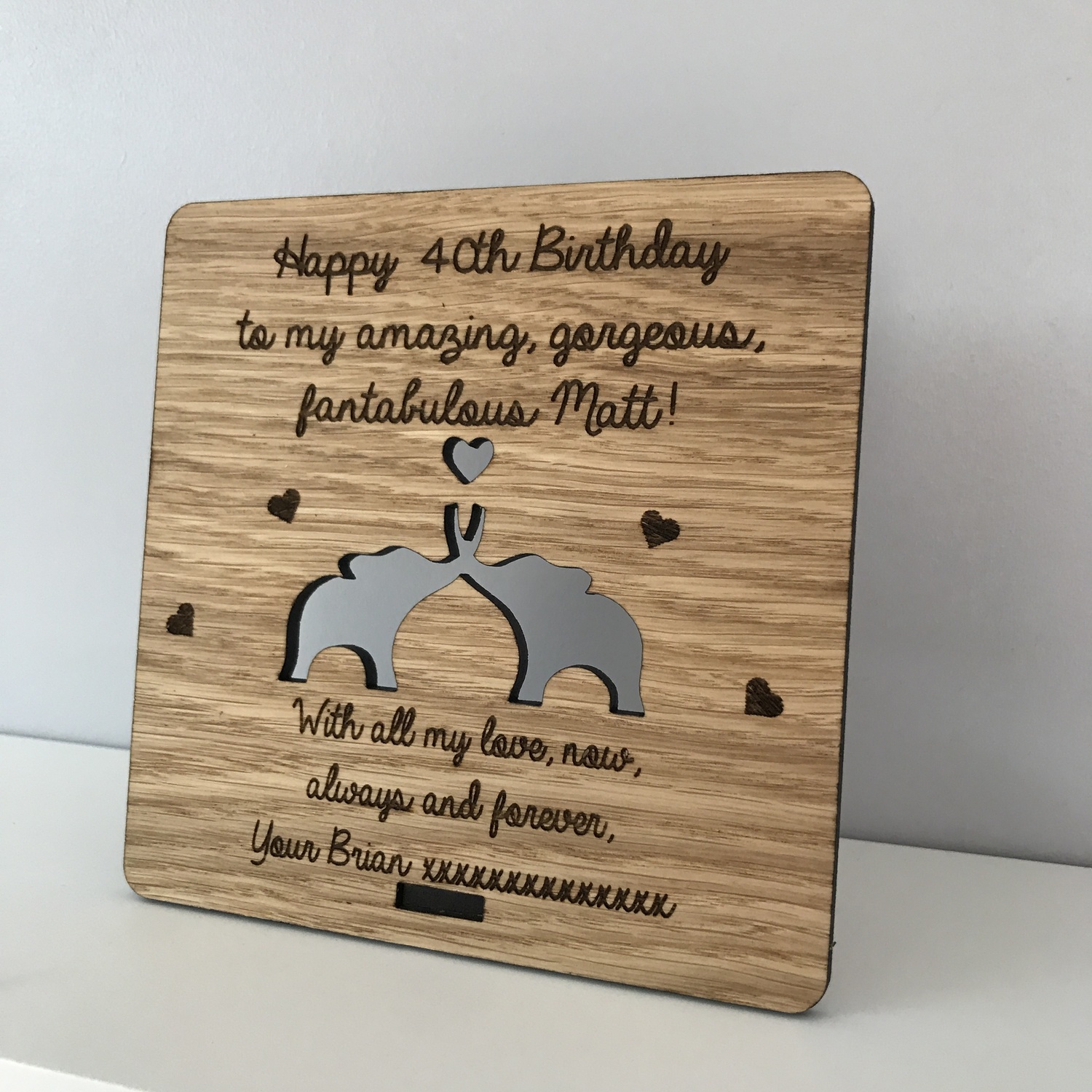 Happy birthday plaque | Crafty Monkey | Sports Medal Hangers & Displays ...
