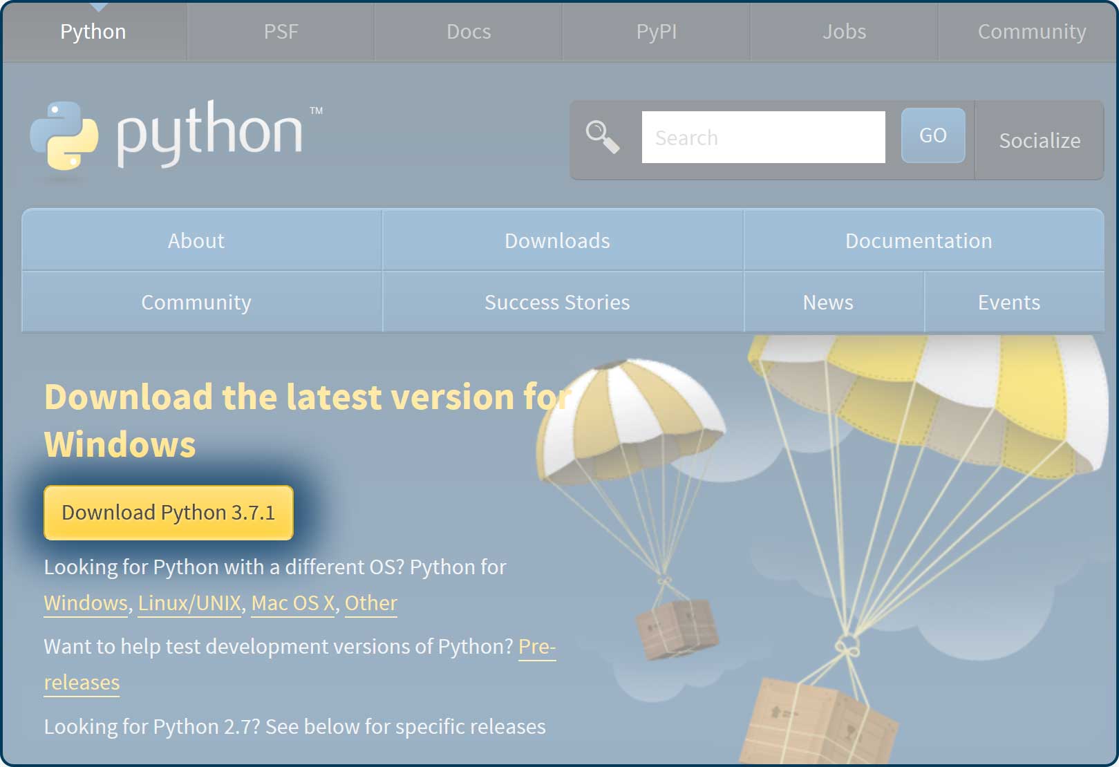 הוראות הורדה והתקנה עבור כתיבת קוד בפייתון
