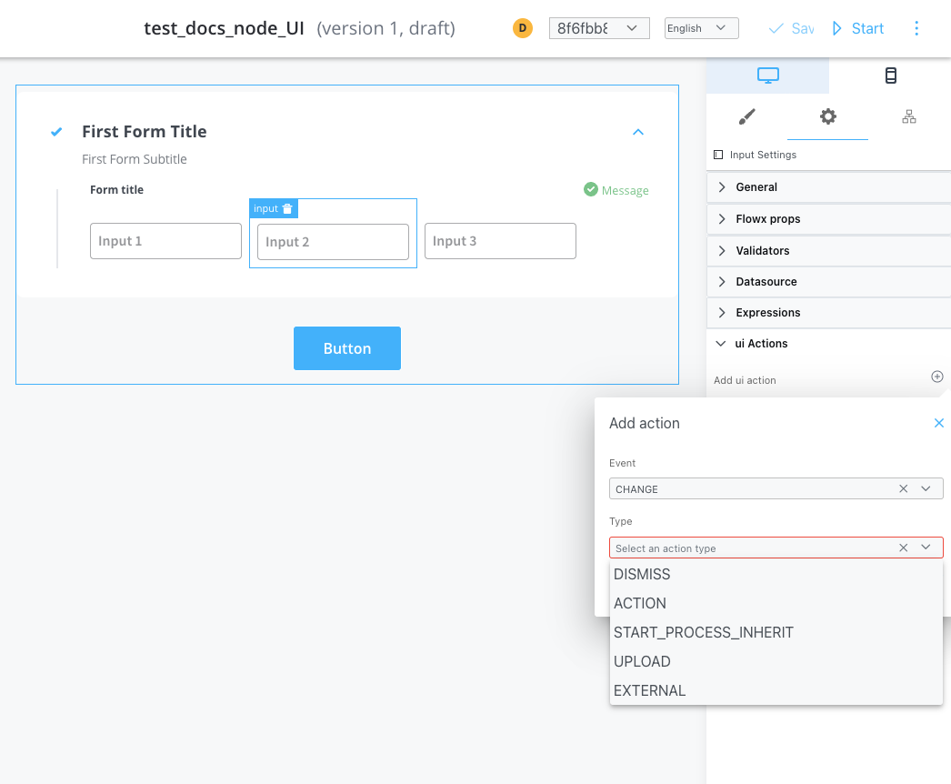Input field | FLOWX.AI Docs