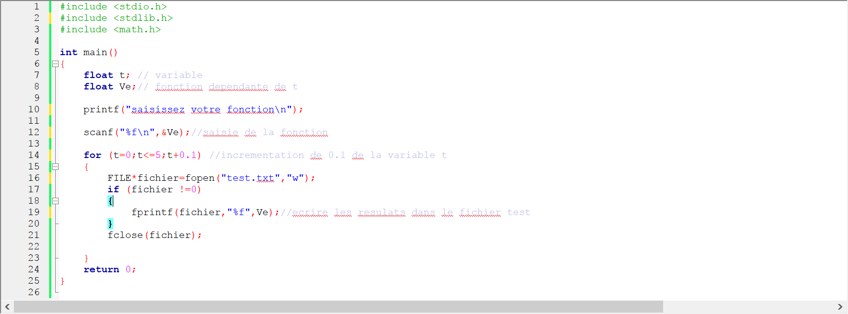 fonction mathématique en C par AminGattout - OpenClassrooms